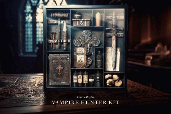 Handmade Vampire Hunter Kit Display - Vintage-Inspired Collectible ...